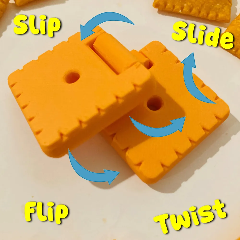 CHEEZ-IT Slip and Slide Fidget (30 mins) Cheese by SpacedOut MakerWorld ...