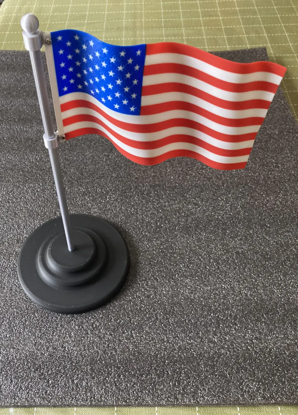 Customizable US Flag with flagpole and base. by 3DogPrint Sr ...
