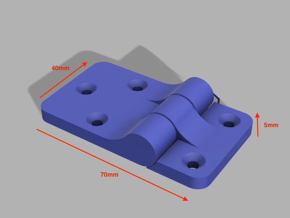 PRINT-IN-PLACE HINGE by MADERALAB3D MakerWorld: Download Free 3D Models