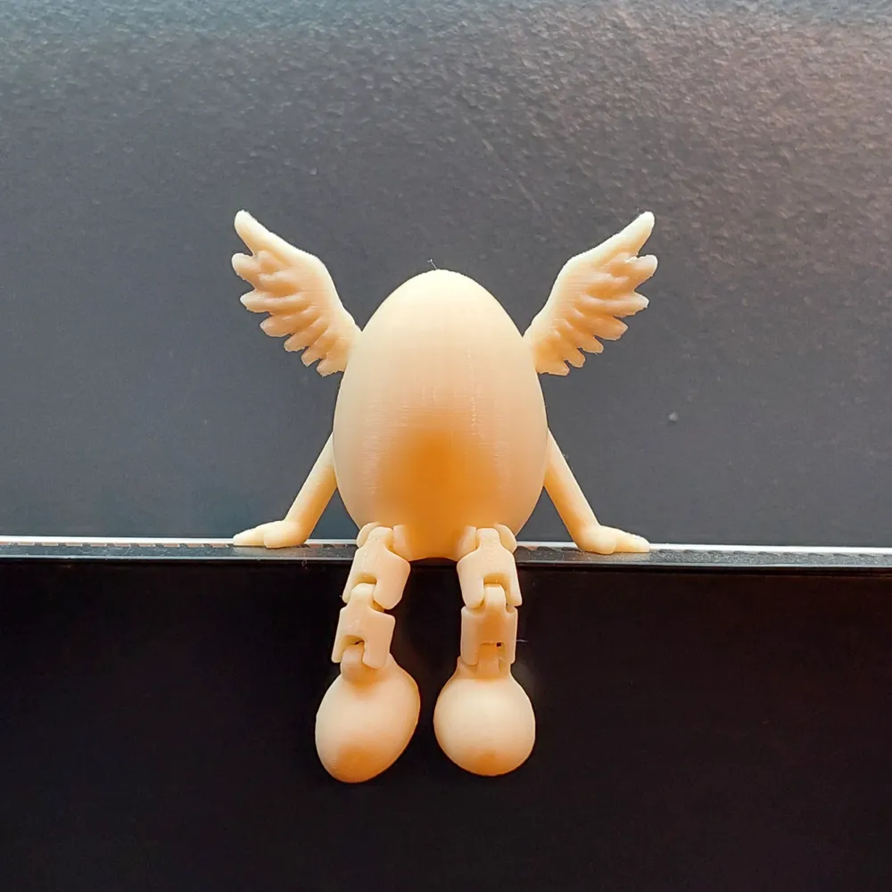 articulated angel easter egg (with wings) by piersonnico - MakerWorld