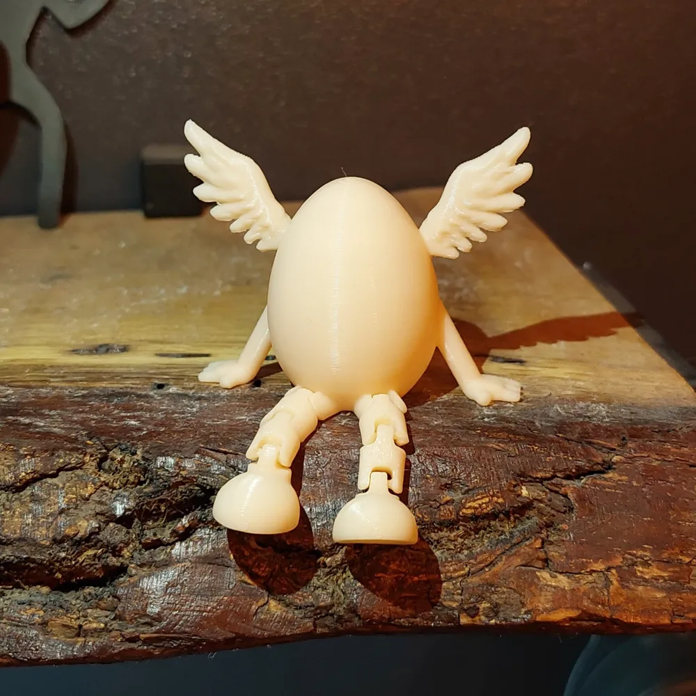articulated angel easter egg (with wings) by piersonnico - MakerWorld