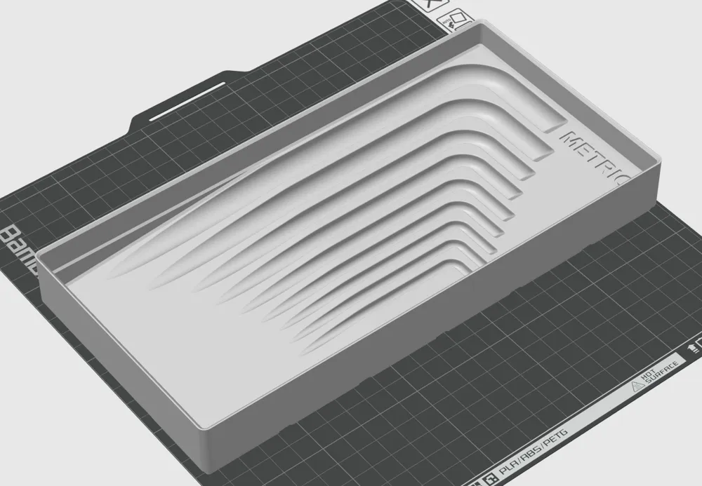 Wera Hex Wrench Set Imperial Gridfinity by JT_311 - MakerWorld