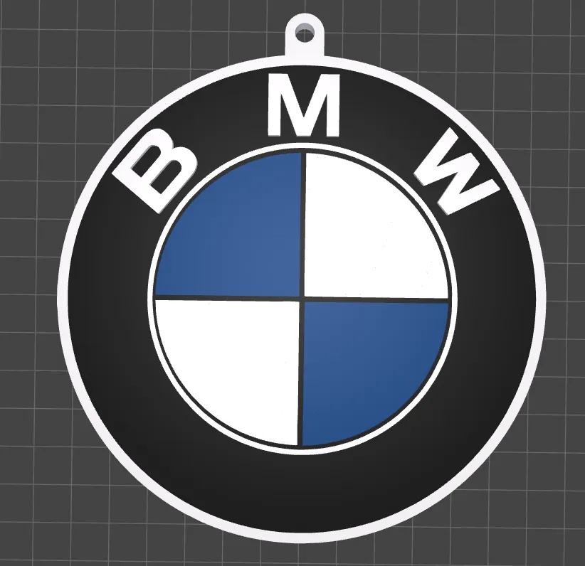 BMW logo key ring by SpaceOne MakerWorld: Download Free 3D Models