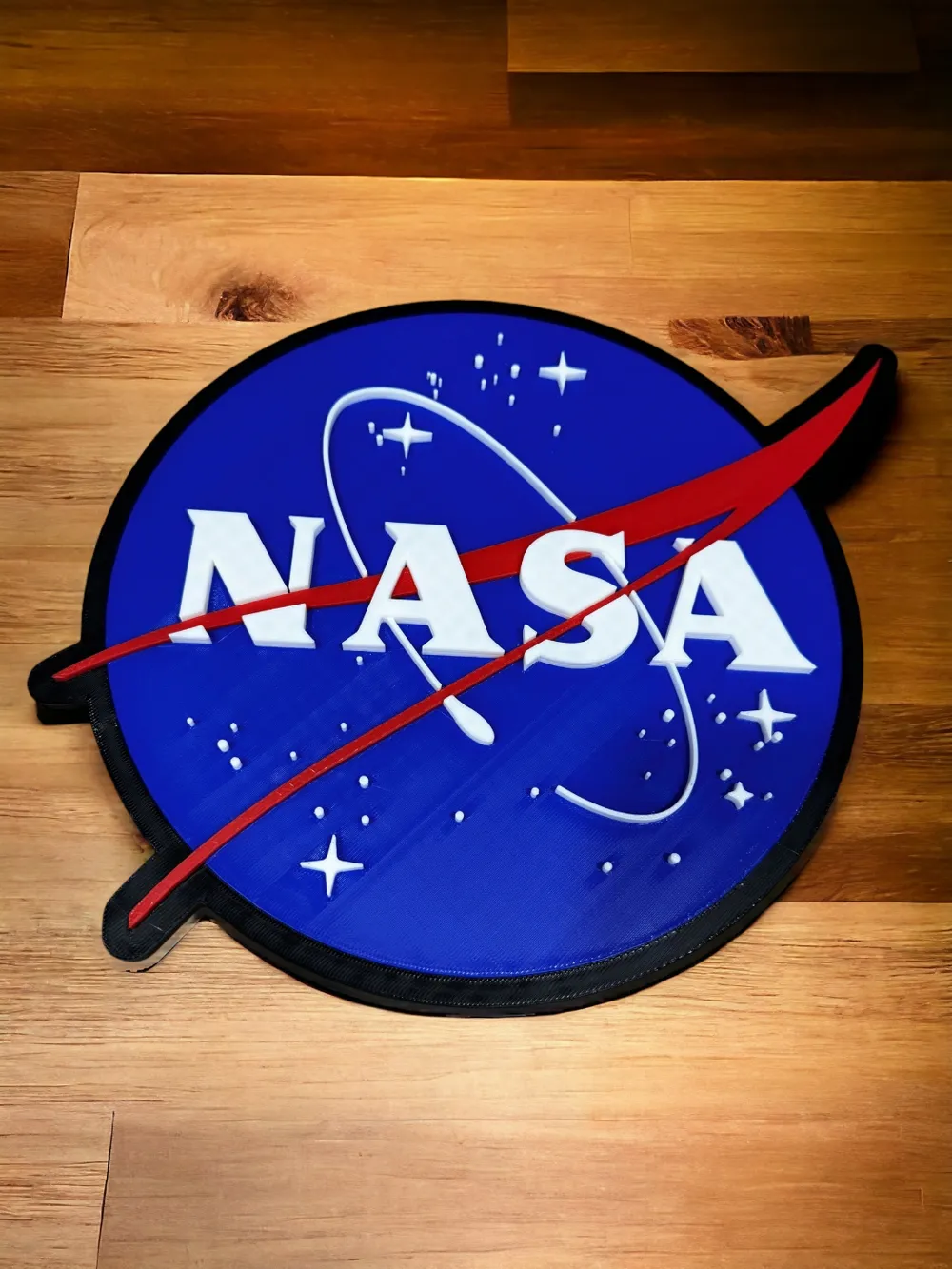 NASA Logo - Raised and Flat Versions by Lilac Rage - MakerWorld