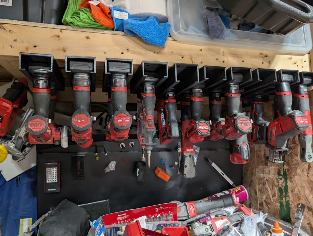 Milwaukee Powertool Mount, M12 and M18 tools by T3rryX - MakerWorld