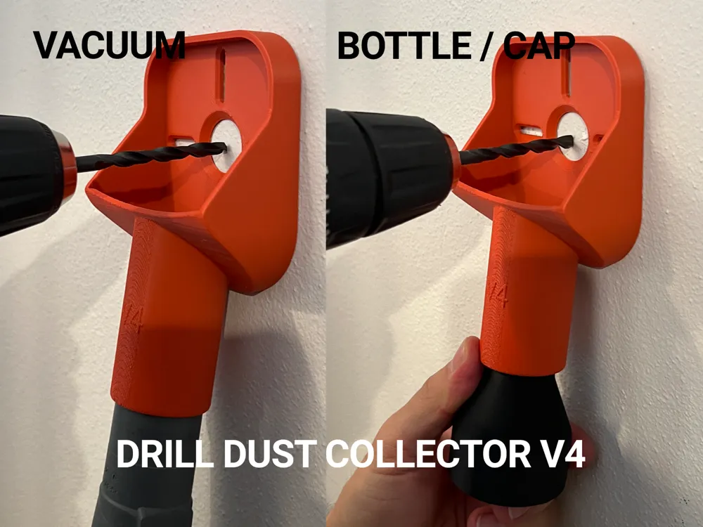 Recogedor y guía de polvo para taladro V4 por fifindr MakerWorld: Descarga Modelos 3D Gratuitos