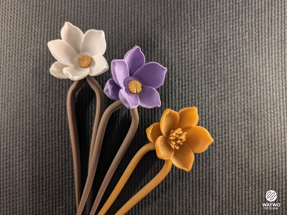 Hair Pin | Flower - Free 3D Print Model - MakerWorld