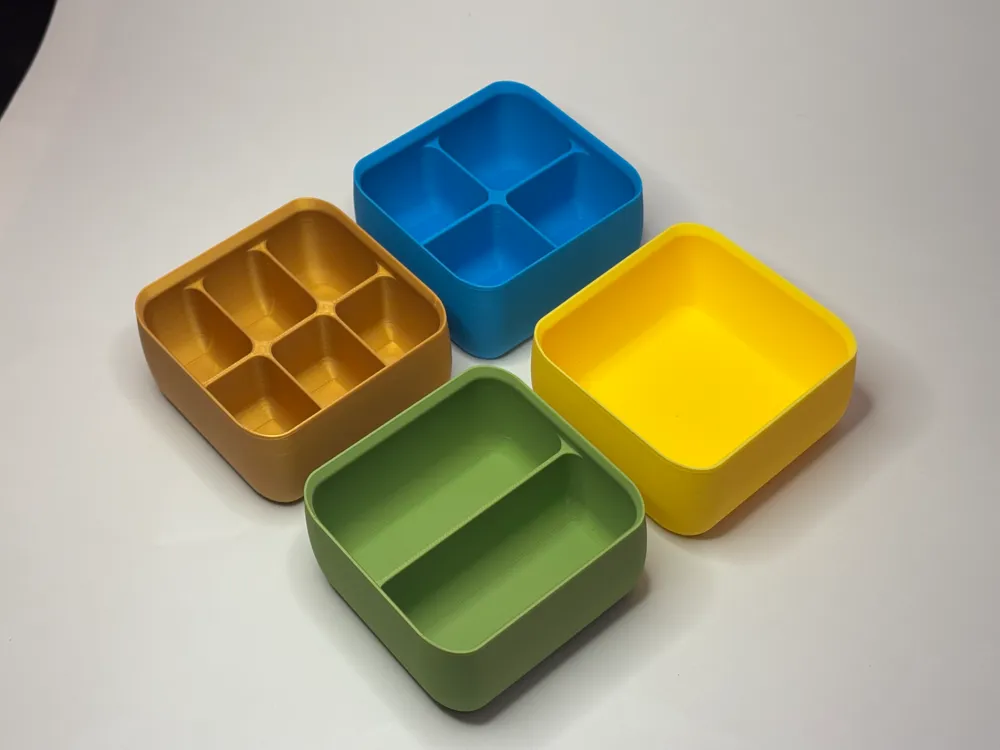 Stackable Storage Box - 4 types - Compartments by PaperPlaneLab ...