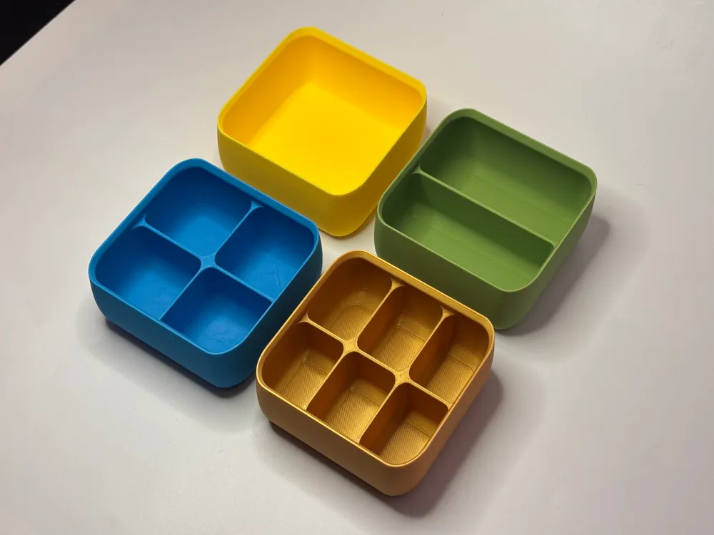 Stackable Storage Box - 4 types - Compartments by PaperPlaneLab ...