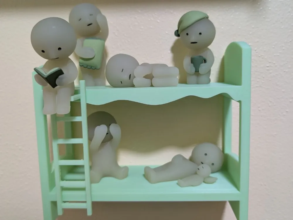 Smiski Bed Series Shelf by jellyfishtrevor MakerWorld: Download Free 3D ...