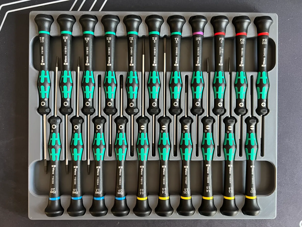 Organizador Wera Kraftform Micro Gridfinity - Modelo gratuito para ...