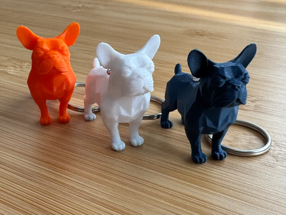 French Bulldog Keychain 2 - Free 3D Print Model - MakerWorld