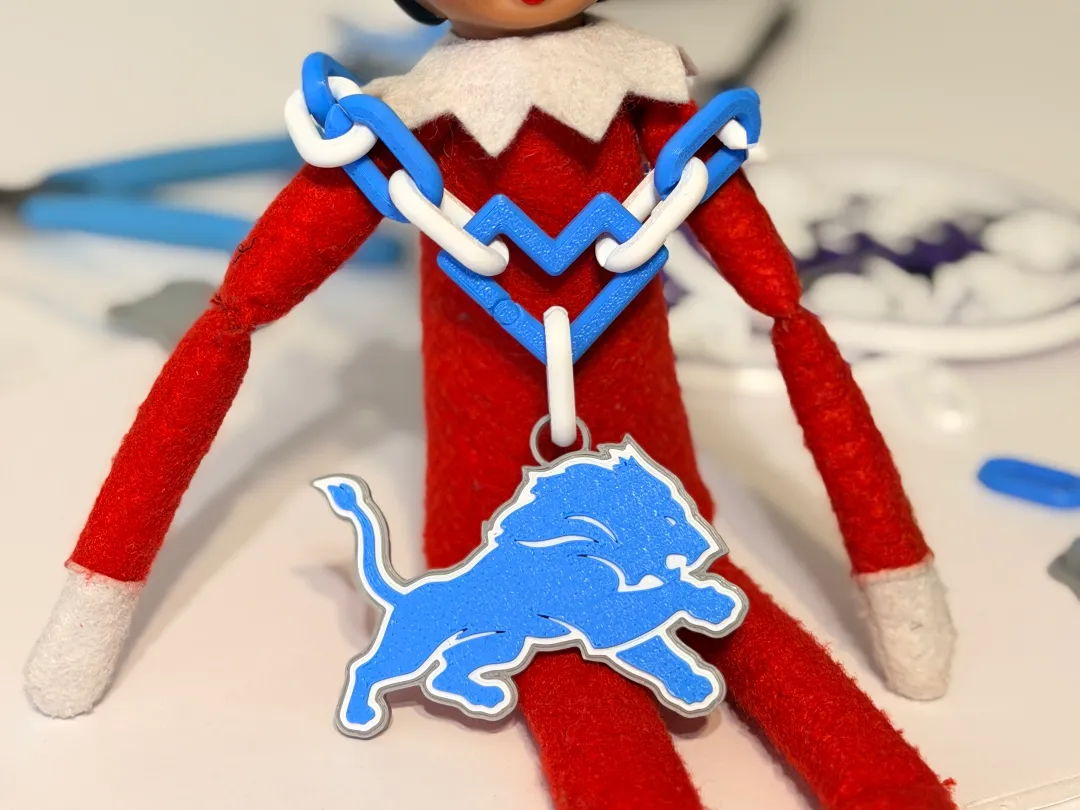 Elfo na prateleira Corrente Hype do Detroit Lions - Modelo gratuito ...
