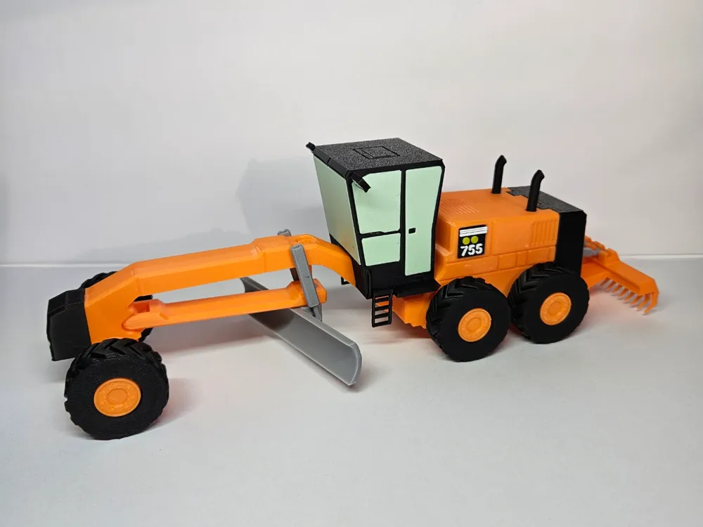 Grader - construction machine - Free 3D Print Model - MakerWorld