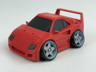 Tooned Ferrari F40 by soarpix MakerWorld: Download Free 3D Models