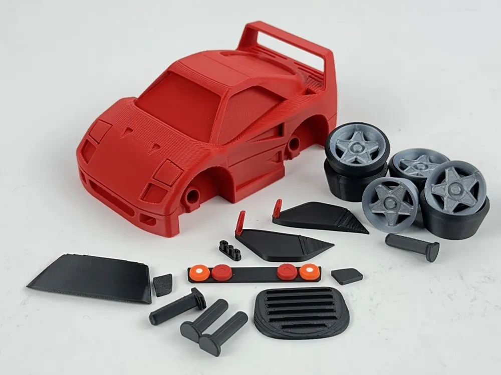 Tooned Ferrari F40 by soarpix MakerWorld: Download Free 3D Models