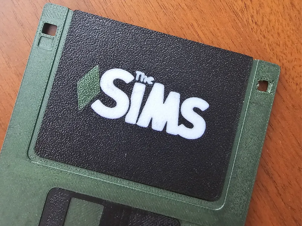 Floppy disk coaster - The Sims by AndrewTche MakerWorld: Download Free ...