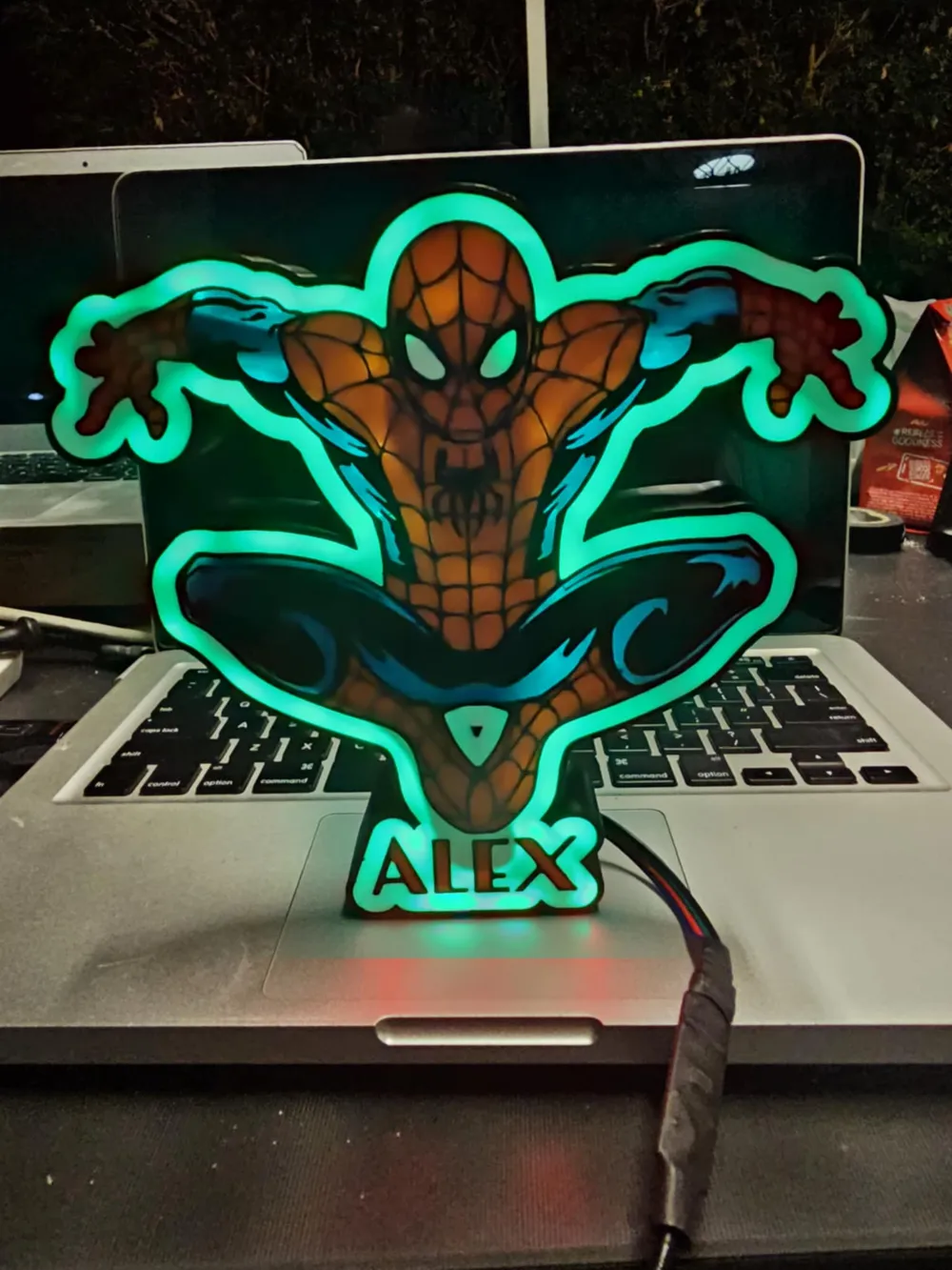 Spiderman with name Lightbox by J.Trognot MakerWorld: Download Free 3D ...