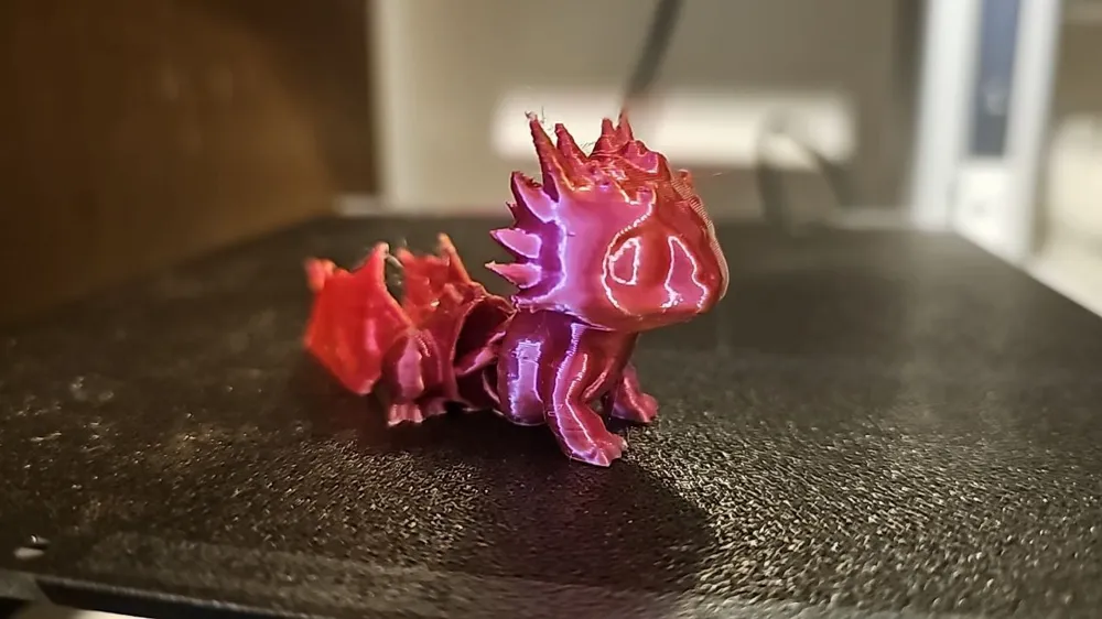 cute articulated small dragon - Free 3D Print Model - MakerWorld
