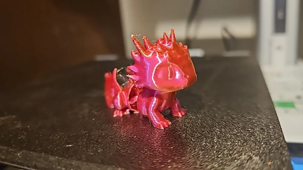 cute articulated small dragon - Free 3D Print Model - MakerWorld