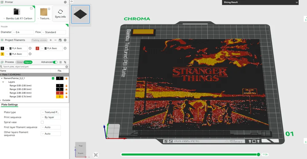 Stranger things inspired hueforge Picture Canvas - Free 3D Print Model ...