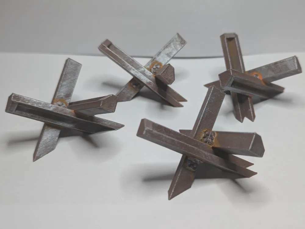 Tank Traps - Free 3D Print Model - MakerWorld
