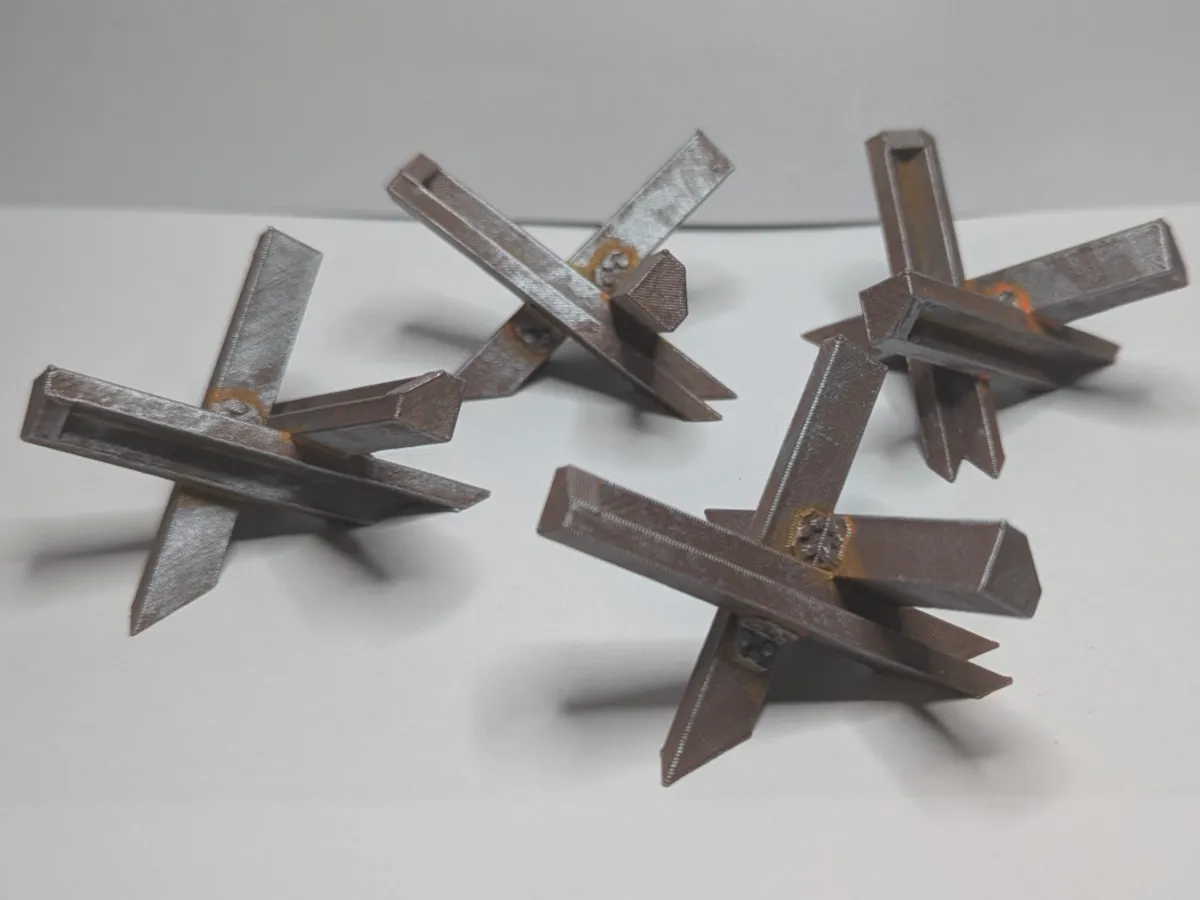 Tank Traps - Free 3D Print Model - MakerWorld