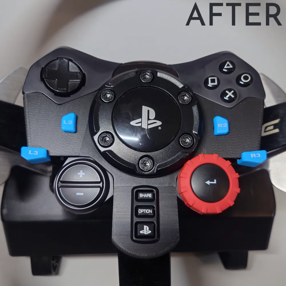 Logitech G29/G923/G920/G293 Faceplate/Button Plate by pjaspinski ...