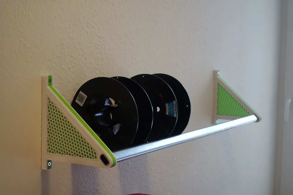 Filament storage rack - using clothes rail by Wurschtfett - MakerWorld