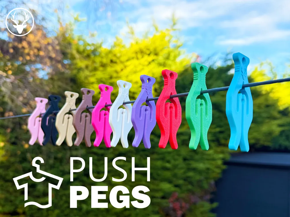 Push Pegs - Free 3D Print Model - MakerWorld