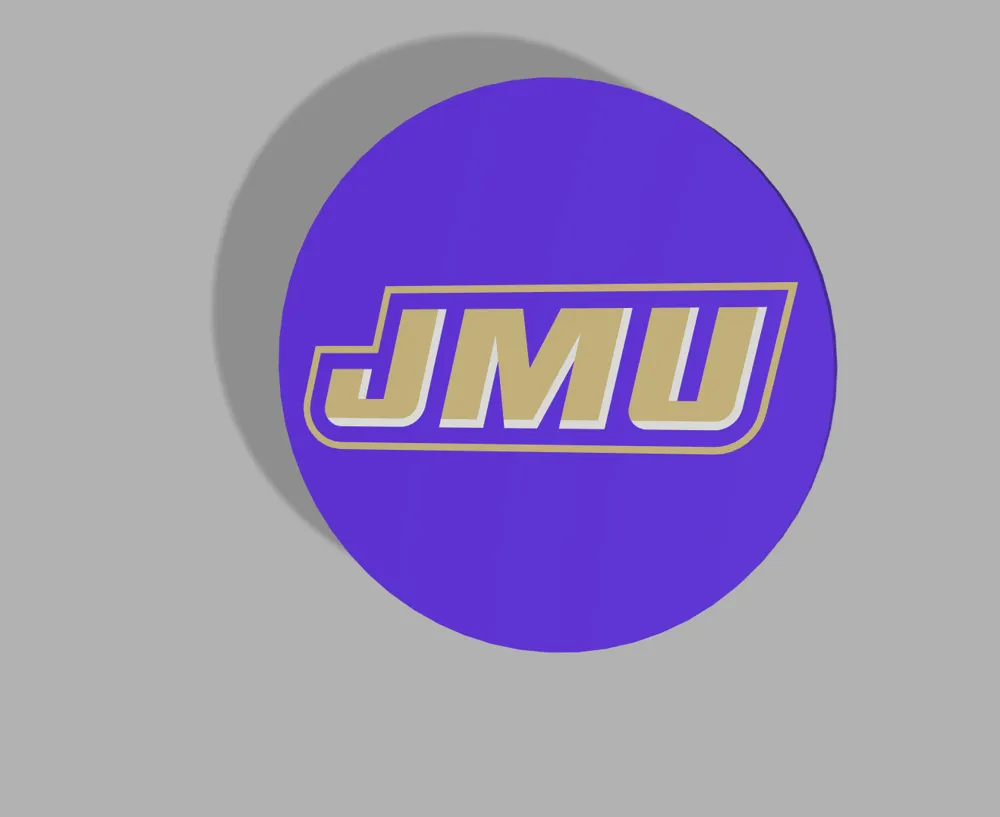James Madison University Coaster | JMU | Dukes - Free 3D Print Model ...