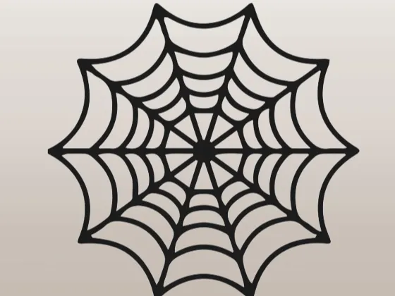 2D wall art decor spider web by Michaela-SA - MakerWorld