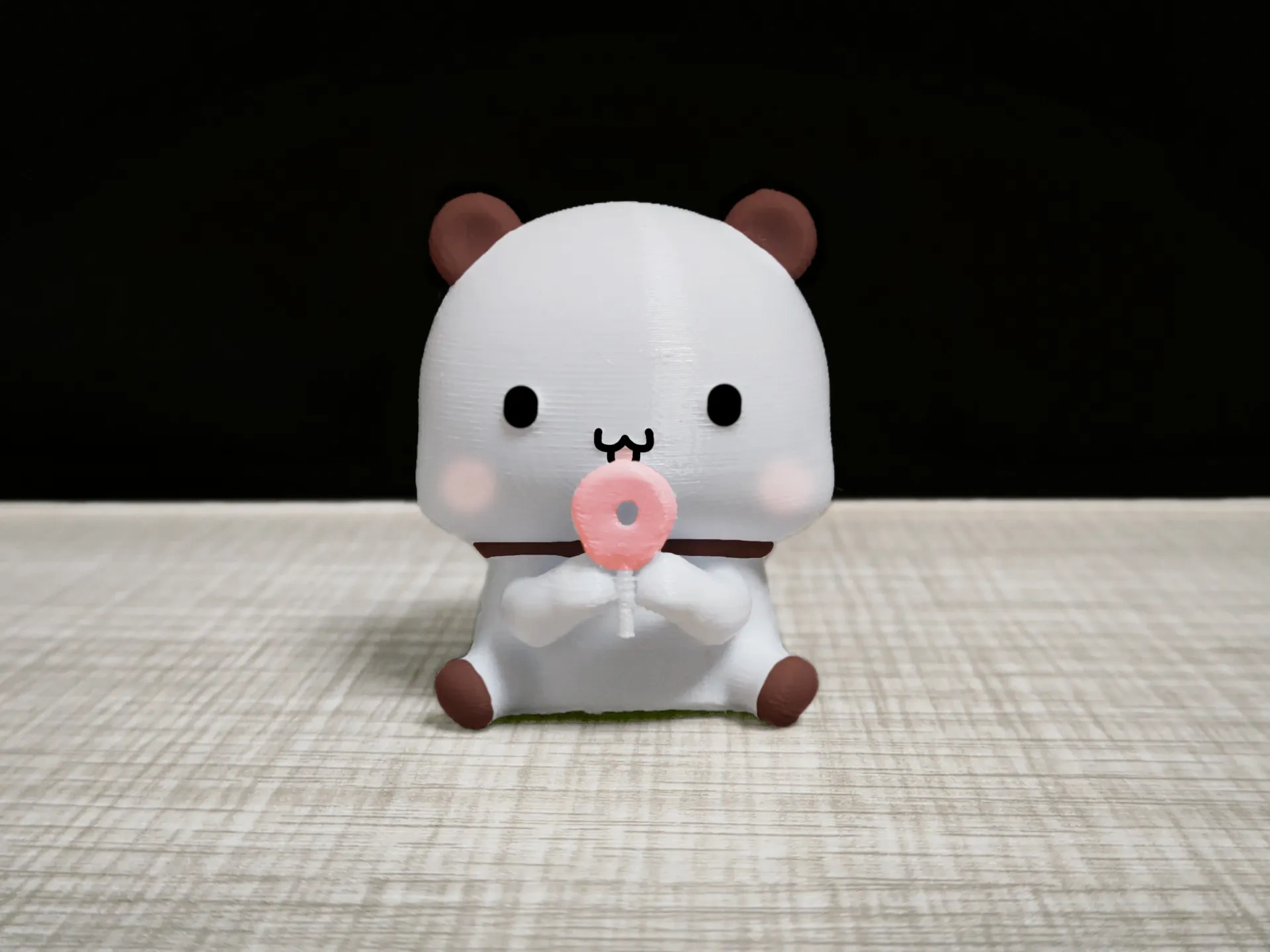 Couple Bear Series - Yi Er Sitting and Eating Lollipops by J.Z.D ...