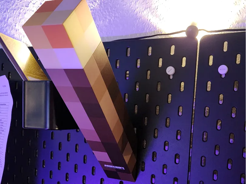 Minecraft Torch Skadis Mount - Free 3D Print Model - MakerWorld