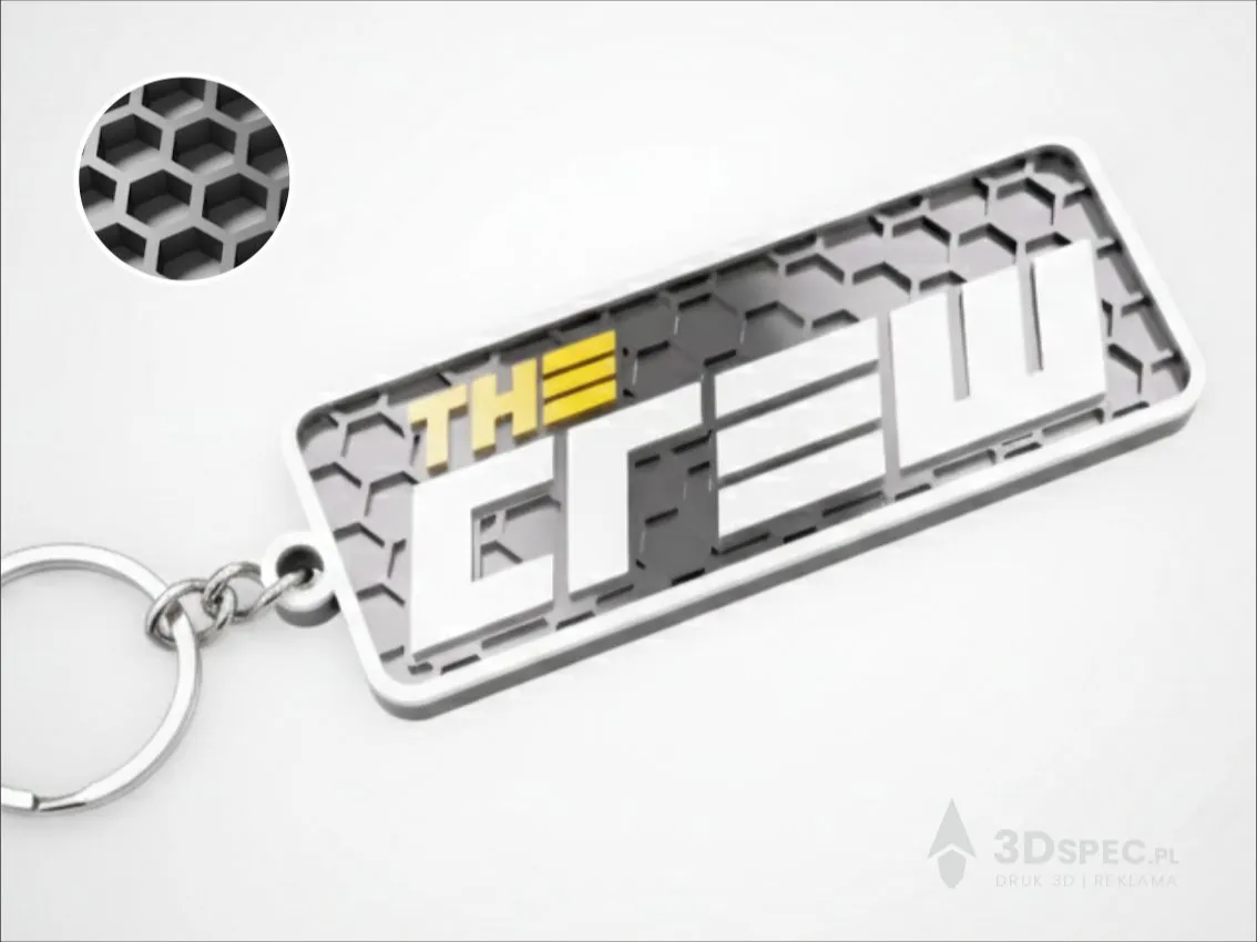 The crew logo keychain - Free 3D Print Model - MakerWorld