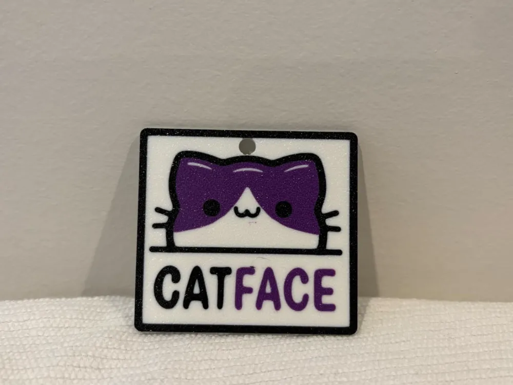 Aphmau Cat Face Keychain or Ornament by Tinker Link - MakerWorld