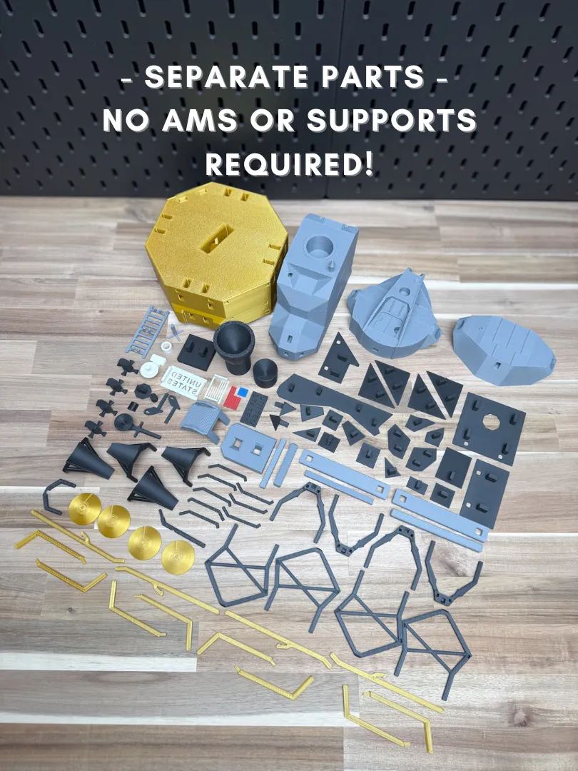 Lunar Lander Kit (No Support, No AMS, No Glue) by The Kit Kiln ...