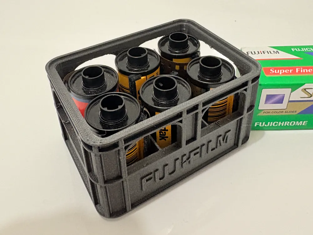 35mm film crate - Fujifilm Logo - Beer Crate Style - Free 3D Print ...