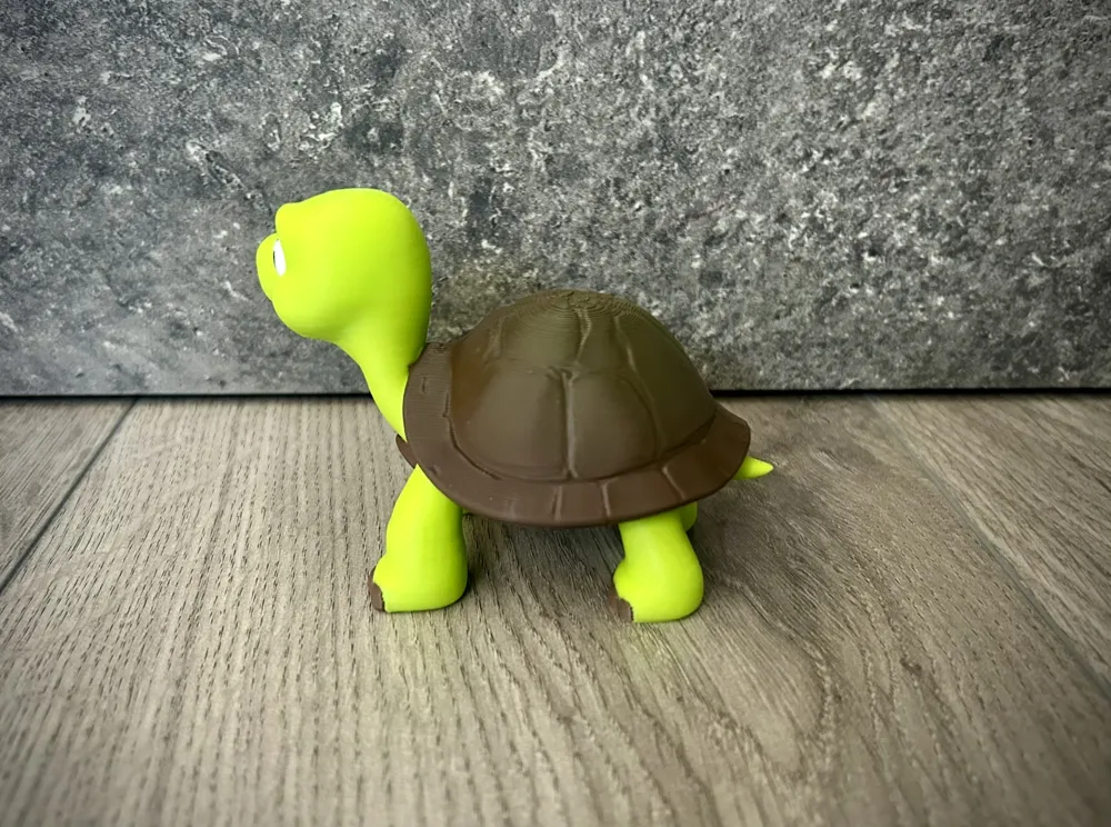 Turtle Happy Cute Figurine Toy AMS Animal by WholeAnimal MakerWorld ...