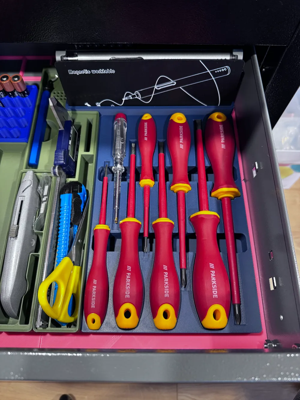 Parkside Lidl Gridfinity Screwdriver Storage by MarkIreland - MakerWorld