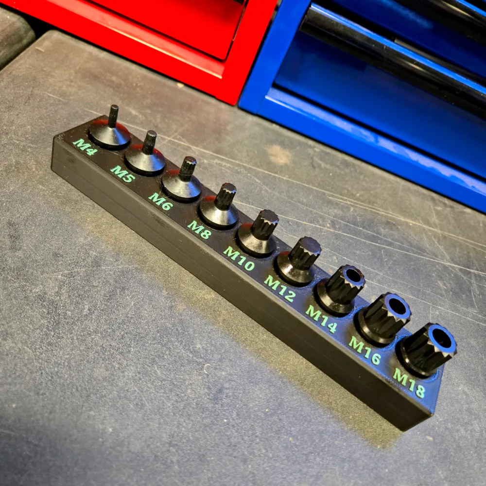 ICON Triple-Square Impact Bit Socket Set Holder by ChopperOriginals ...