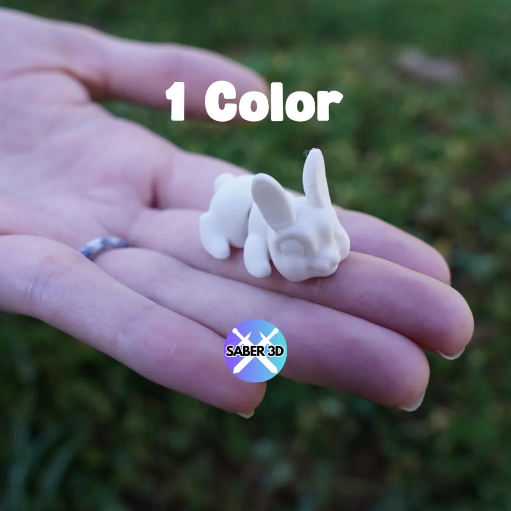 Mini Articulated Rabbit (With Bow Version) by Saber3D MakerWorld ...