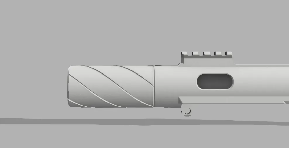 One-piece short sqb upper and lower receiver with recessed buttstock by user ...