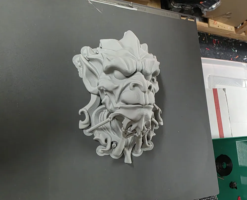 Smiling Gargoyle Face - Wall Mount by Triple G Workshop MakerWorld ...