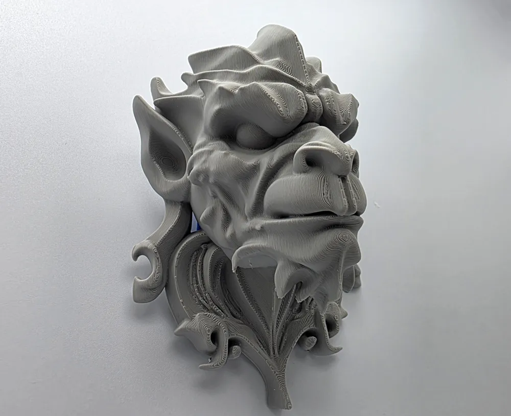 Smiling Gargoyle Face - Wall Mount by Triple G Workshop MakerWorld ...