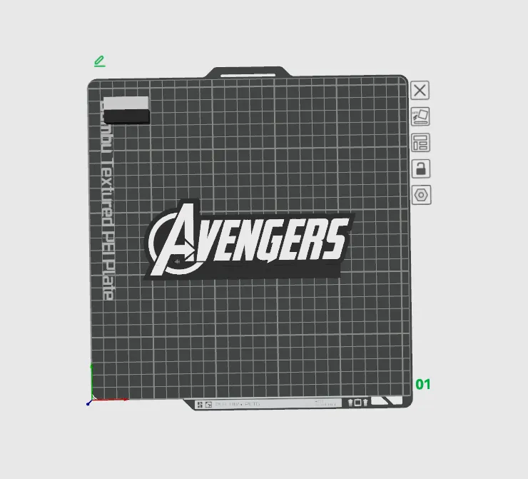 Avengers Logo by NFORCE3D - MakerWorld