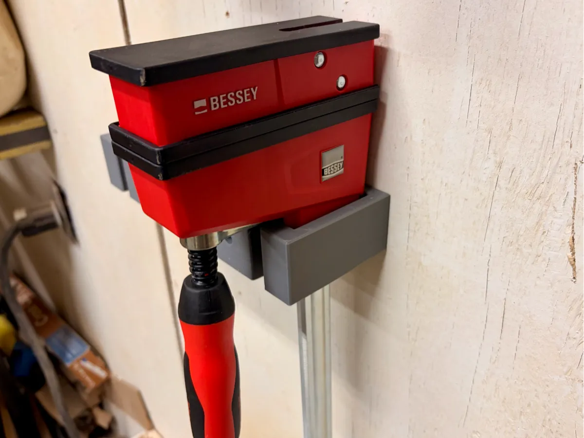 Bessey K-body clamp Parallel clamp wall mount NEW - Free 3D Print Model ...