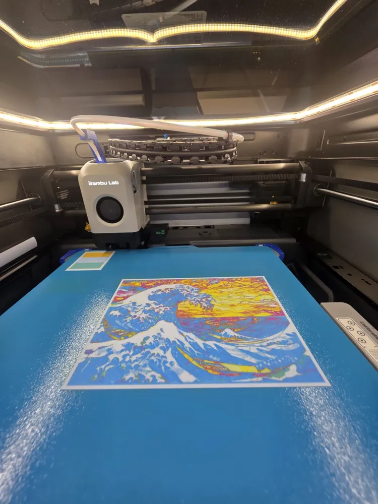 Colour Lithophane – The Great Wave off Kanagawa - Free 3D Print Model ...