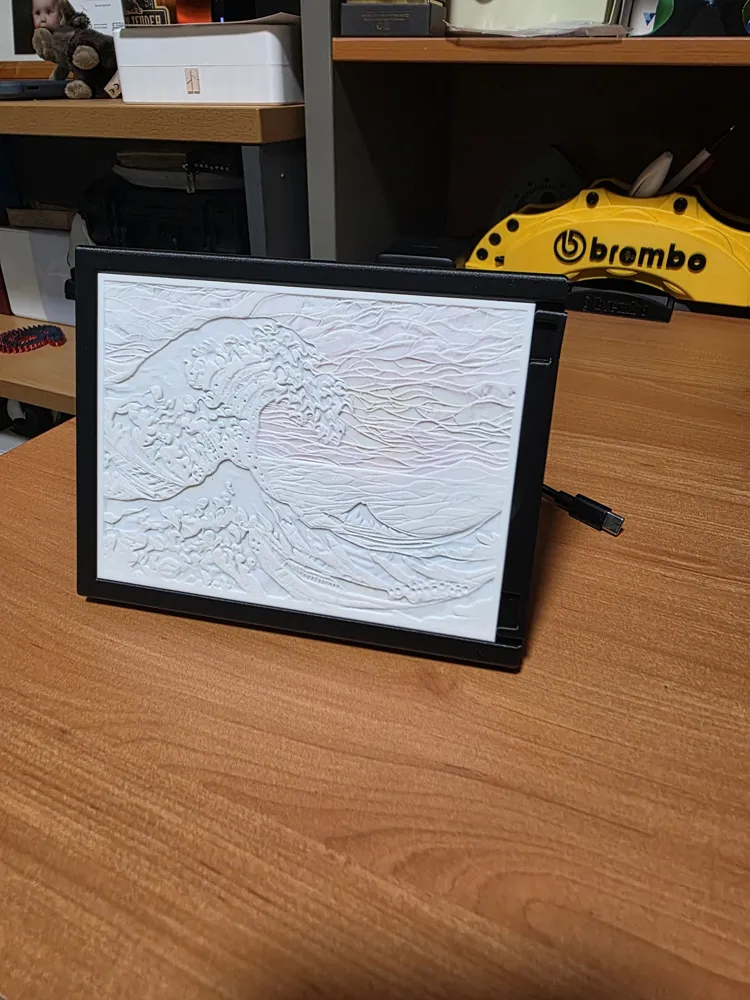 Colour Lithophane – The Great Wave off Kanagawa by Fezza5150 MakerWorld ...