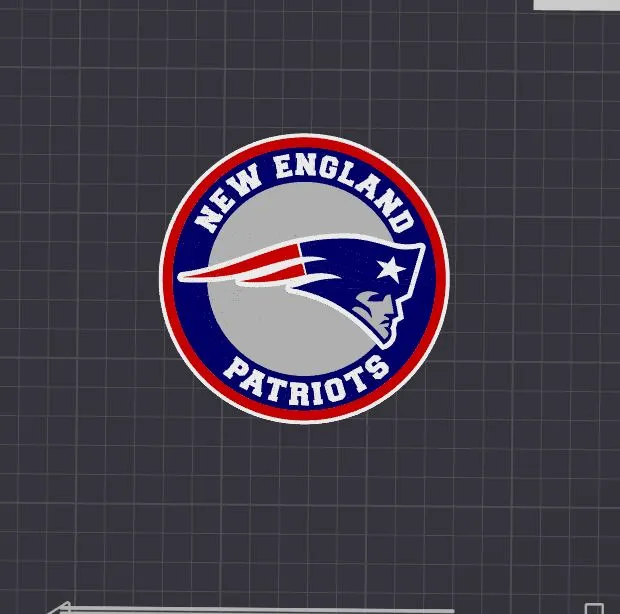 New England Patriots Coaster NFL Football by 3DMetalCave - MakerWorld
